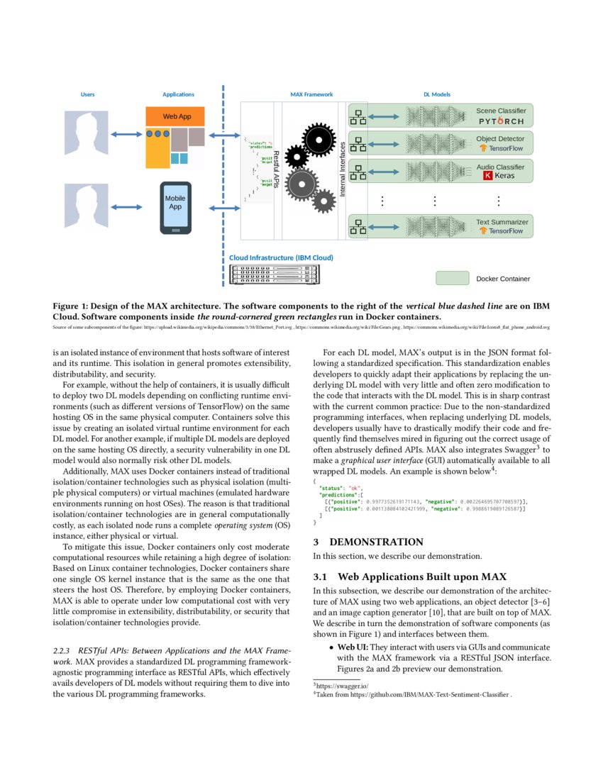 Model Asset eXchange: Path to Ubiquitous Deep Learning Deployment | DeepAI