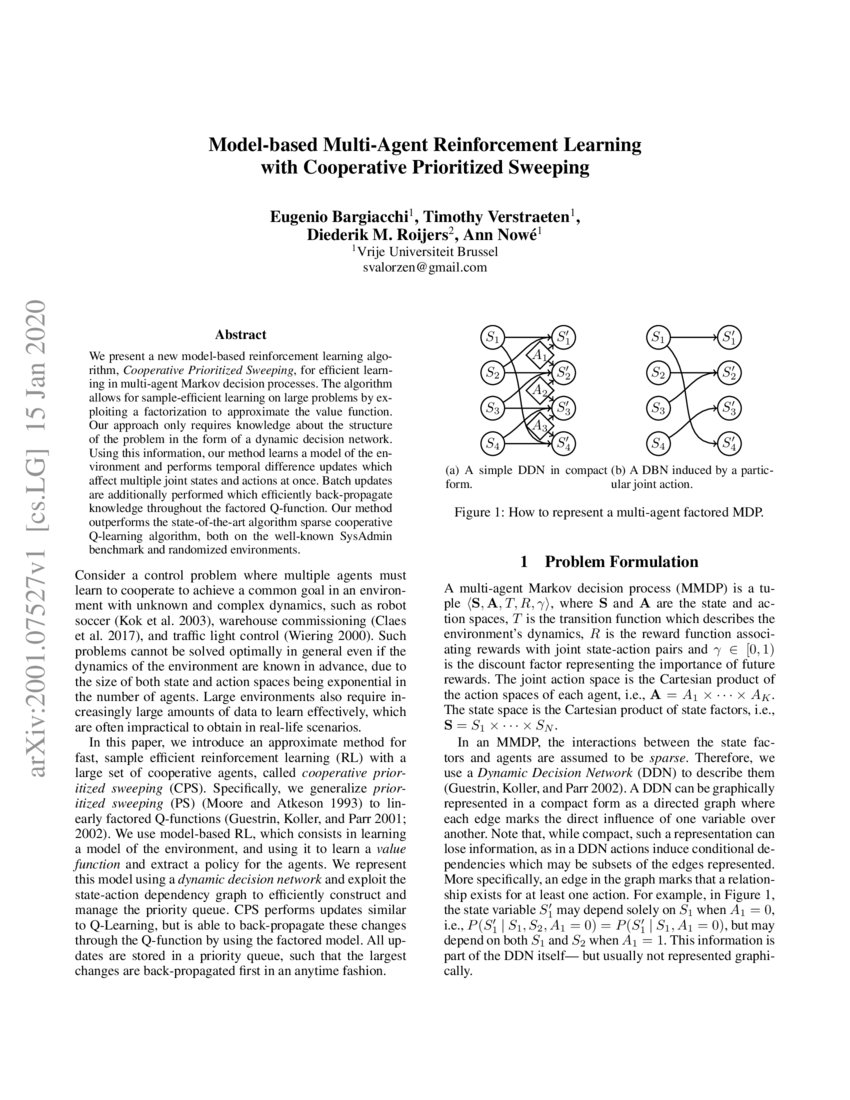 Model-based Multi-Agent Reinforcement Learning with Cooperative ...