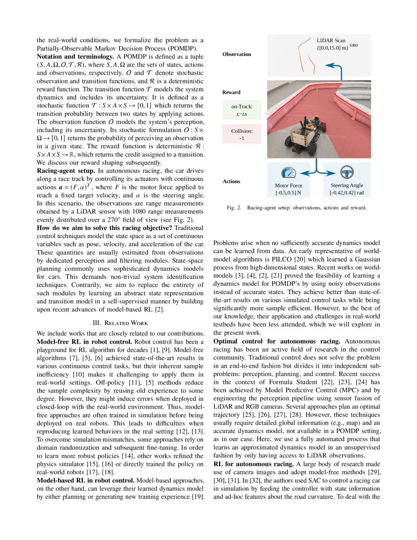 Model Based Versus Model Free Deep Reinforcement Learning For Autonomous Racing Cars Deepai