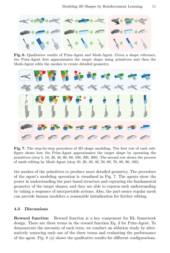 Modeling 3D Shapes by Reinforcement Learning | DeepAI