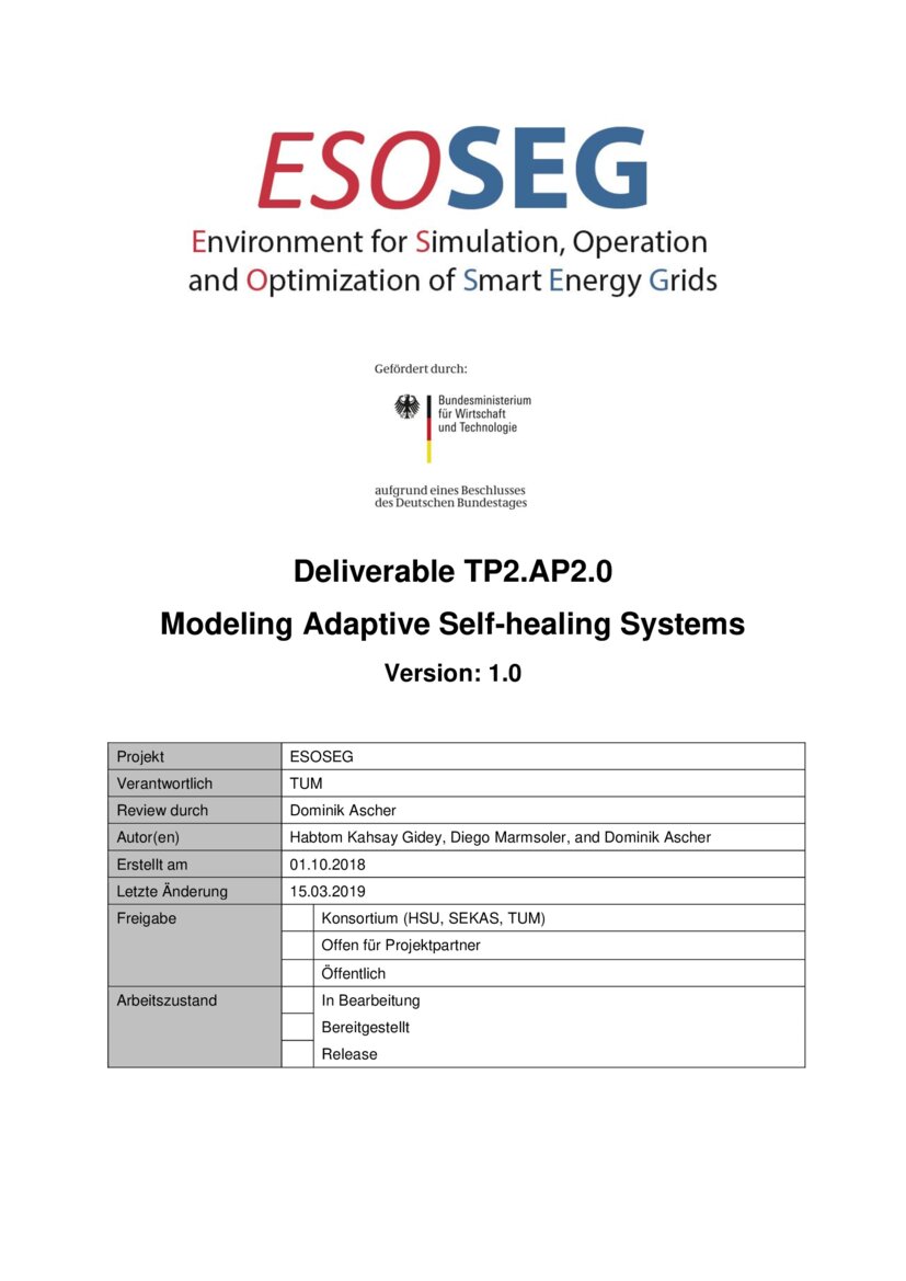 Modeling Adaptive Self-healing Systems | DeepAI