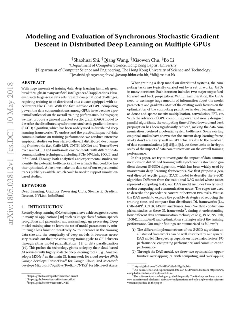 Modeling And Evaluation Of Synchronous Stochastic Gradient Descent In Distributed Deep Learning 7138