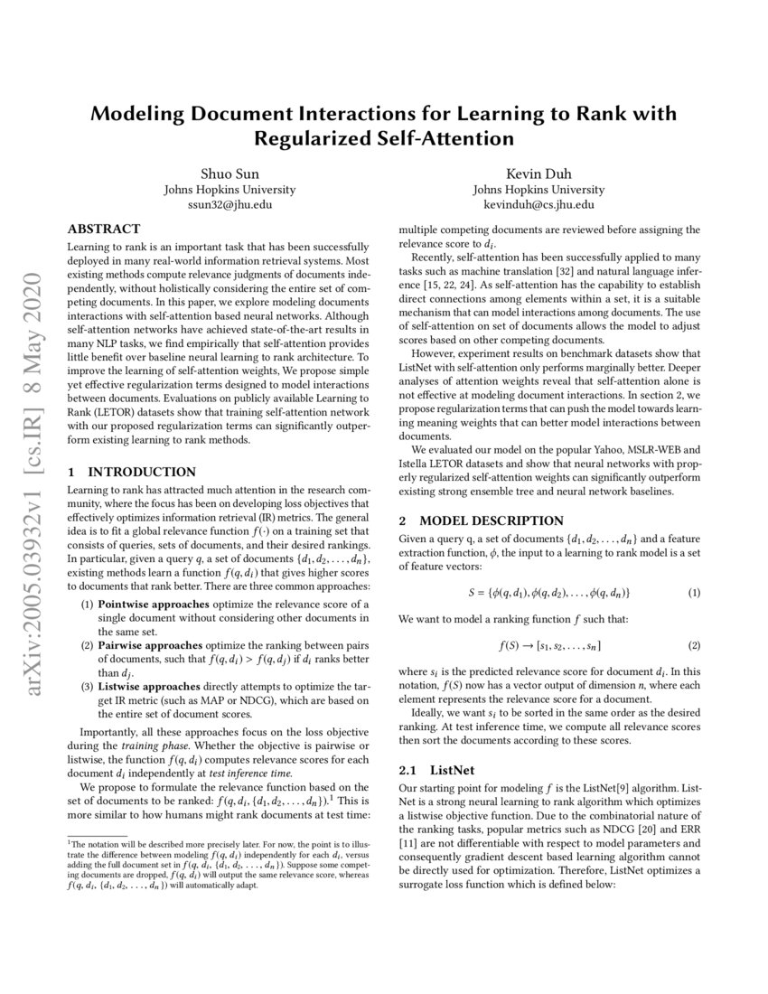 Modeling Document Interactions for Learning to Rank with Regularized ...
