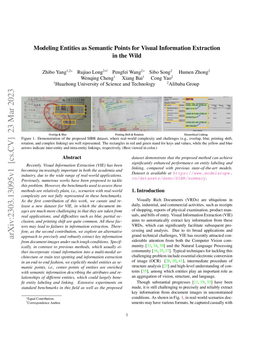 Modeling Entities as Semantic Points for Visual Information Extraction in the Wild | DeepAI