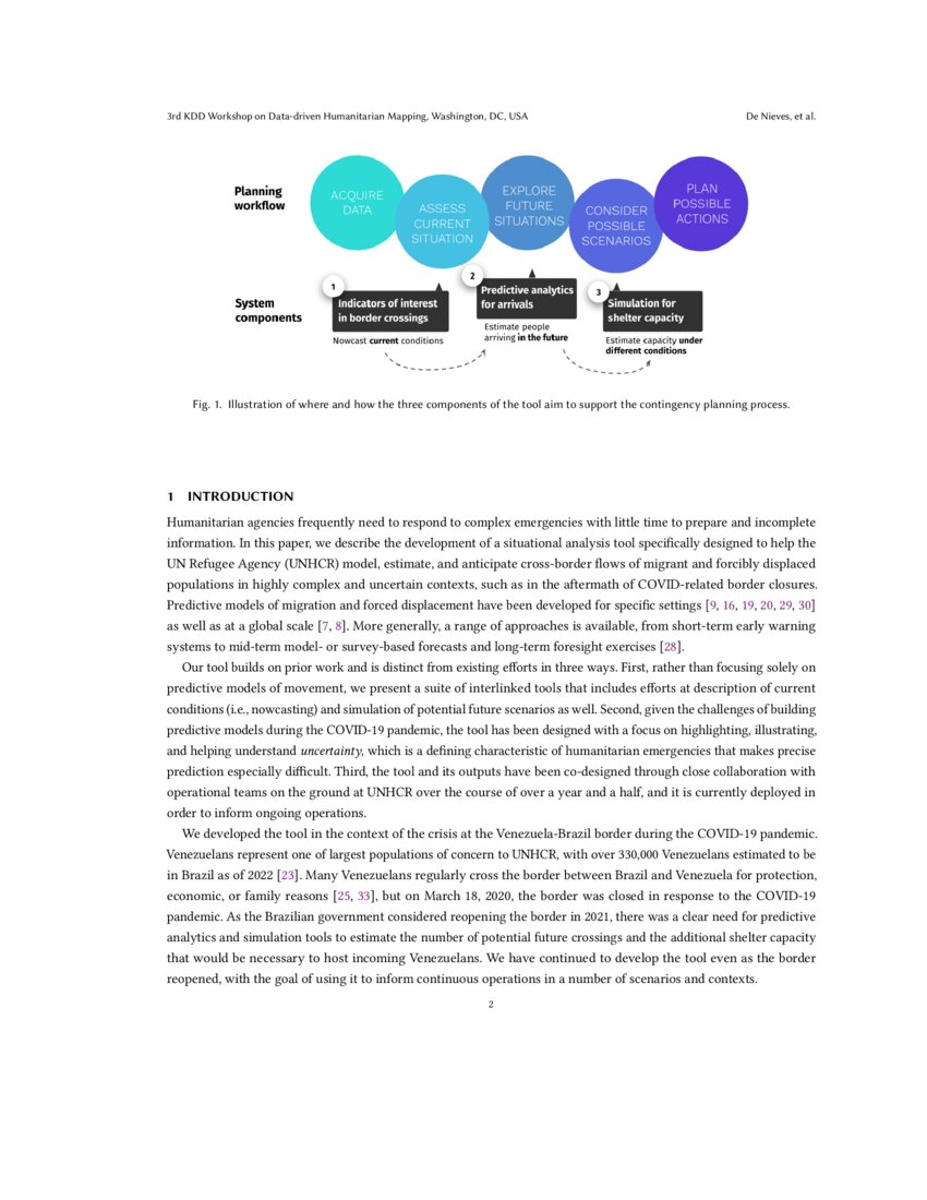 Modeling Population Movements under Uncertainty at the Border in ...