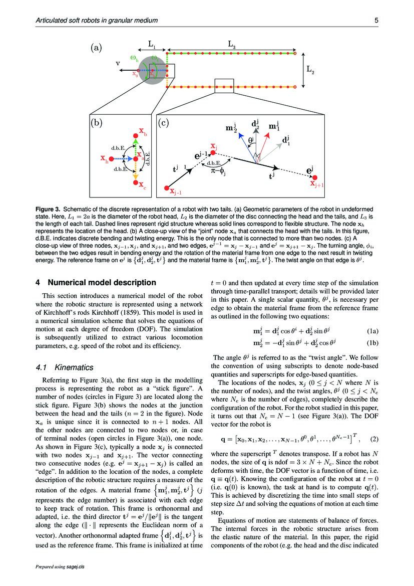 Modeling the locomotion of articulated soft robots in granular medium | DeepAI