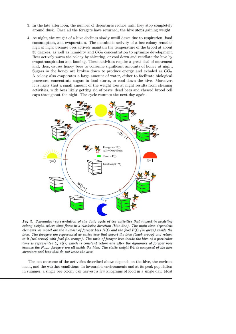 Modelling daily weight variation in honey bee hives | DeepAI