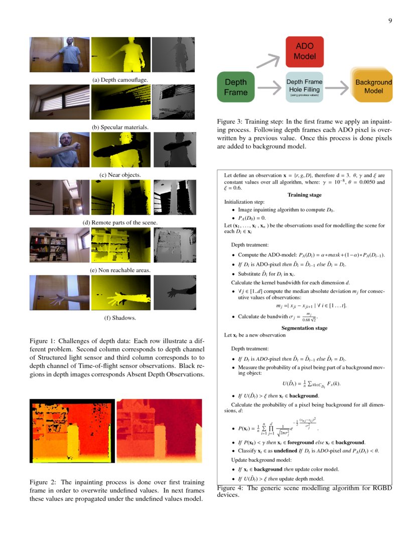 Modelling depth for nonparametric foreground segmentation using RGBD devices | DeepAI