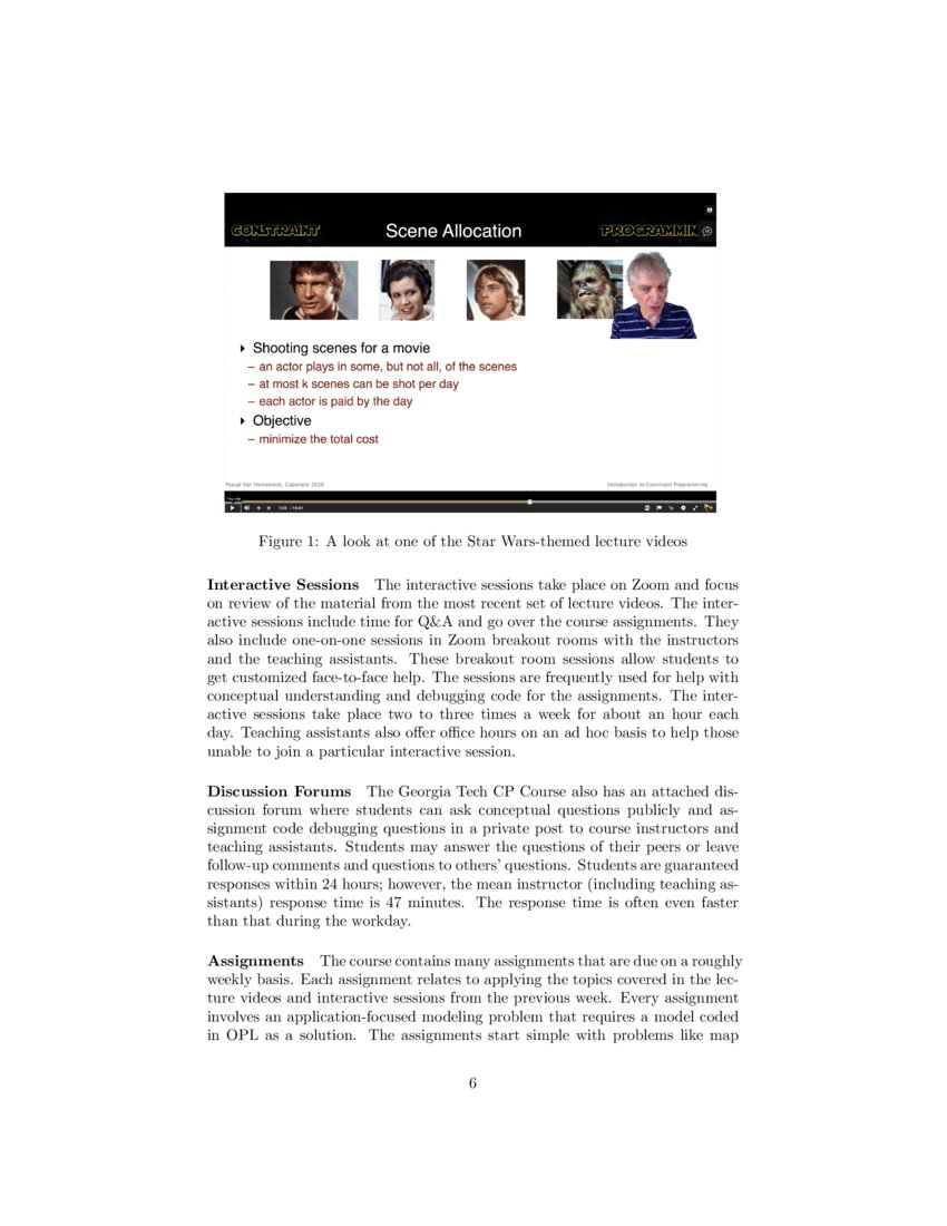 Modern Constraint Programming Education Lessons For The Future Deepai