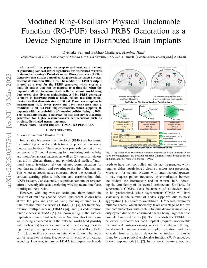 Modified Ring-Oscillator Physical Unclonable Function (RO-PUF) based ... Modified Ring-Oscillator Physical Unclonable Function (RO-PUF) based ...