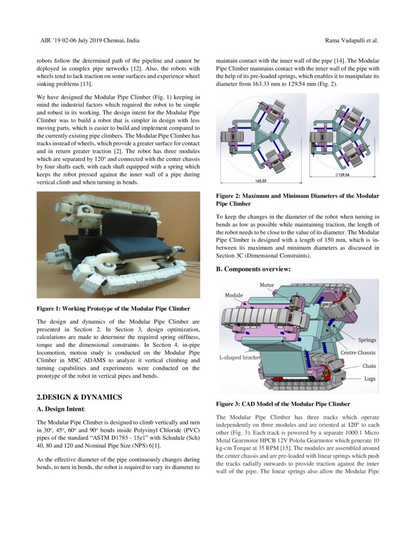 Modular Pipe Climber | DeepAI