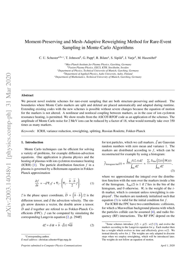 Moment-Preserving and Mesh-Adaptive Reweighting Method for Rare-Event ...