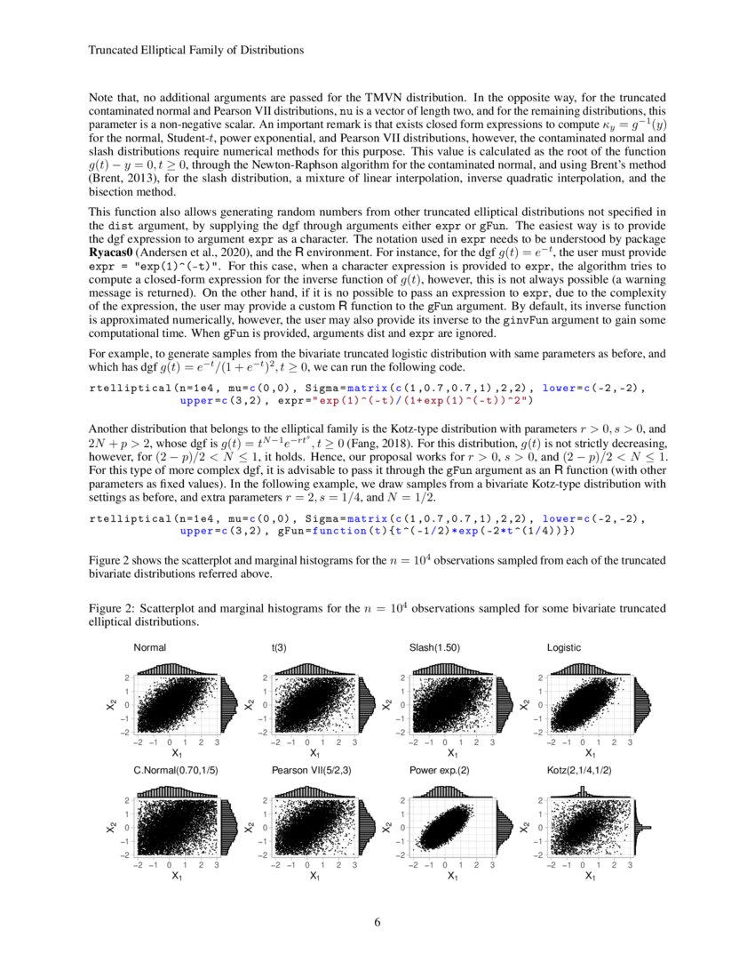 Moments and random number generation for the truncated elliptical ...