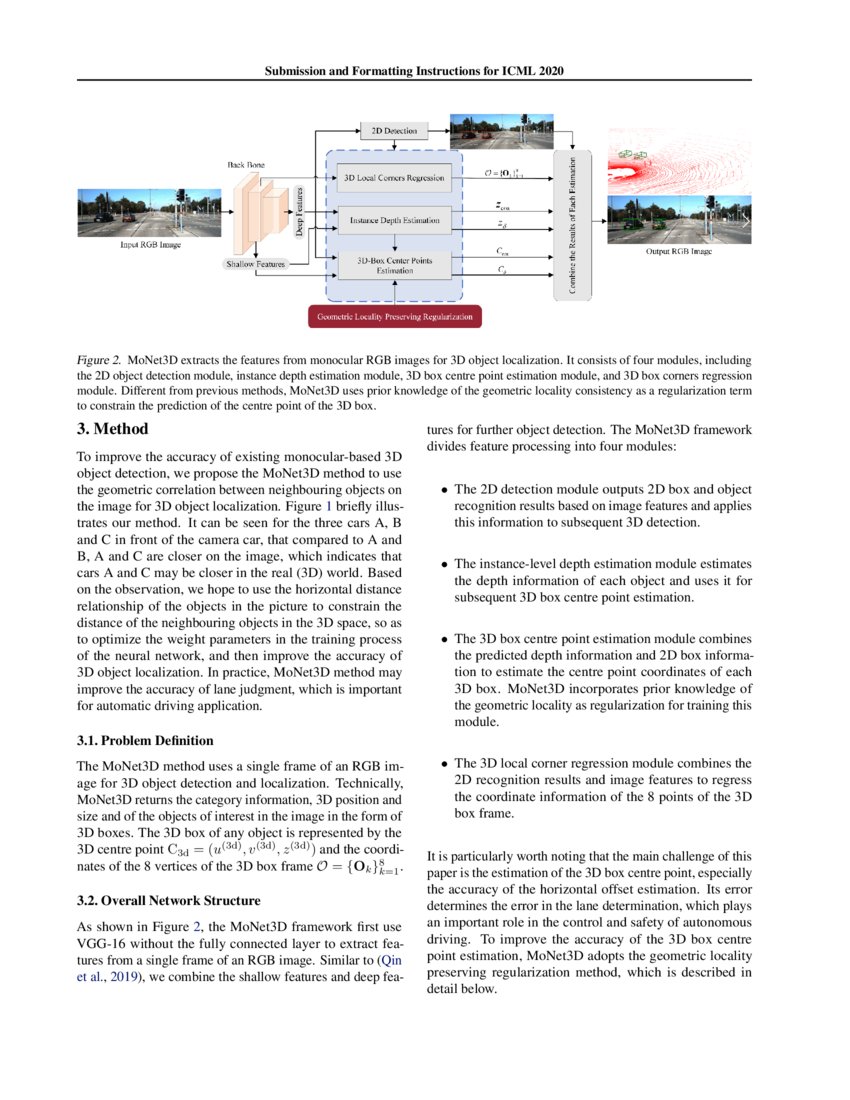 Monet3d Towards Accurate Monocular 3d Object Localization In Real Time