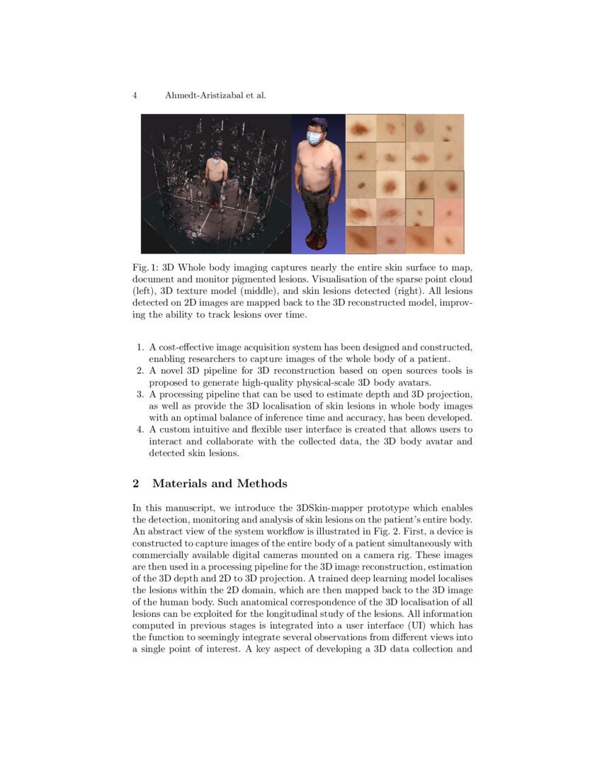 Monitoring of Pigmented Skin Lesions Using 3D Whole Body Imaging | DeepAI