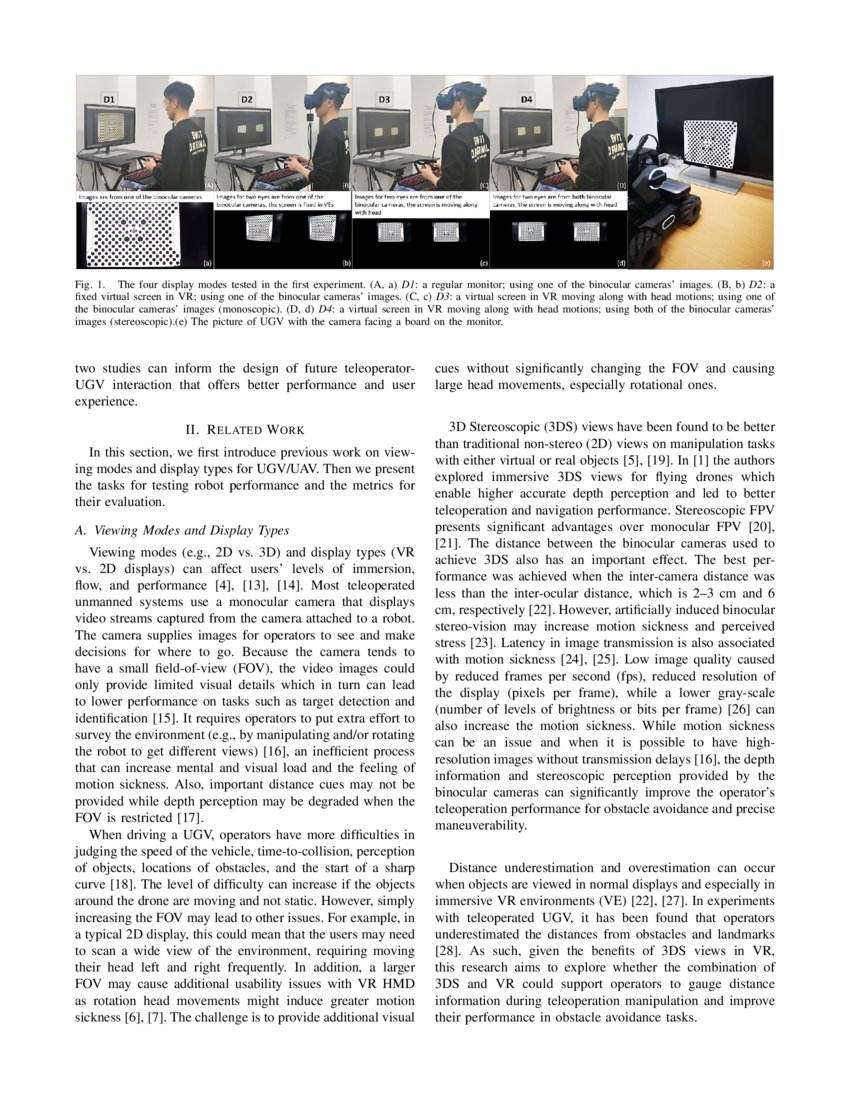 Monoscopic vs. Stereoscopic Views and Display Types in the ...