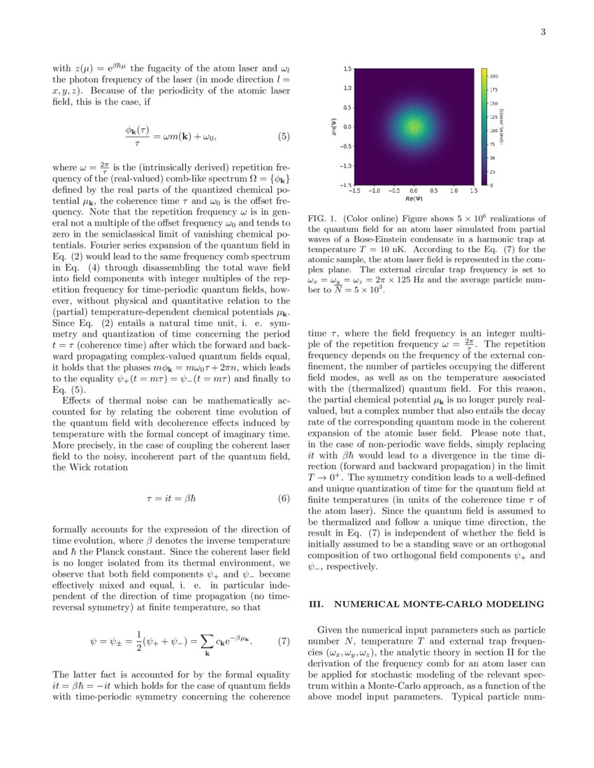 Monte Carlo Simulation Method For The Frequency Comb Spectrum Of An