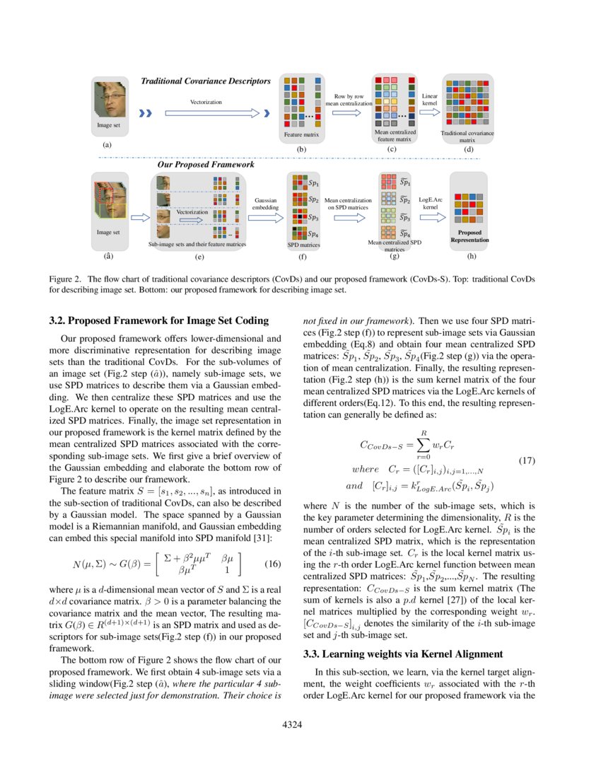 More About Covariance Descriptors For Image Set Coding Log Euclidean Framework Based Kernel