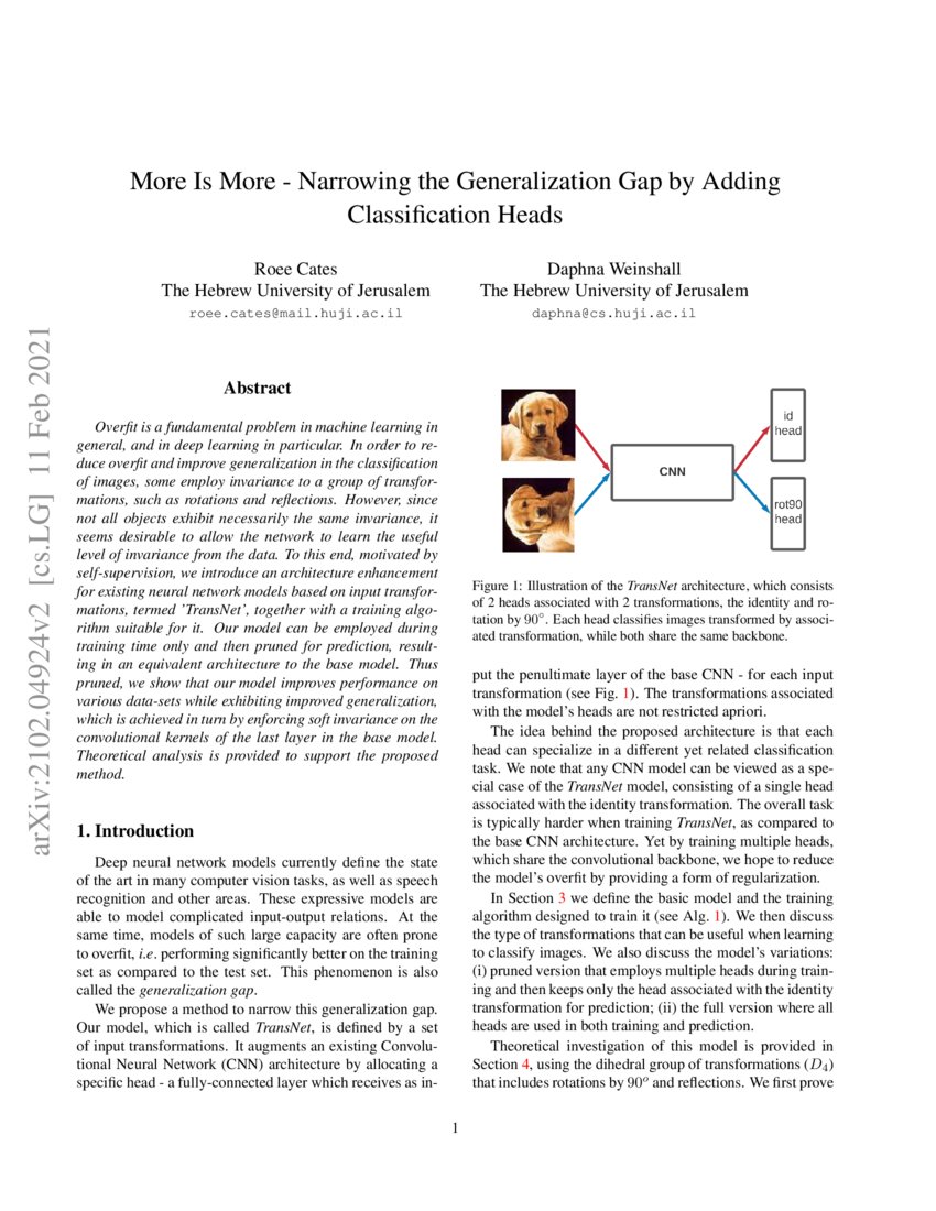 More Is More – Narrowing the Generalization Gap by Adding ...