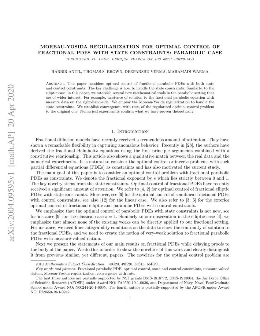 Moreau Yosida Regularization For Optimal Control Of Fractional Pdes With State Constraints