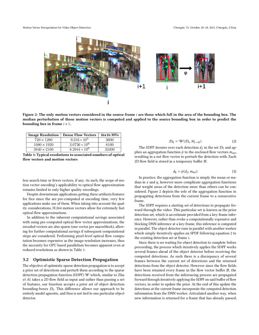 Motion Vector Extrapolation for Video Object Detection | DeepAI