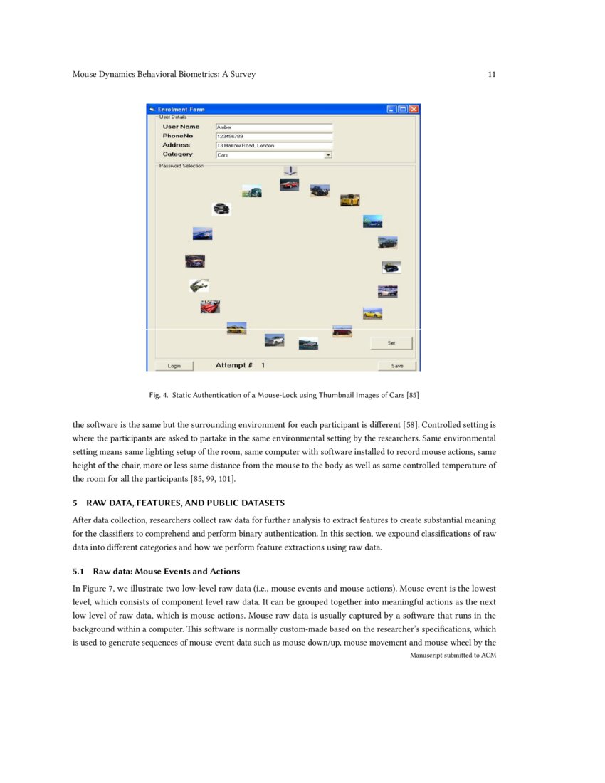 Mouse Dynamics Behavioral Biometrics: A Survey | DeepAI