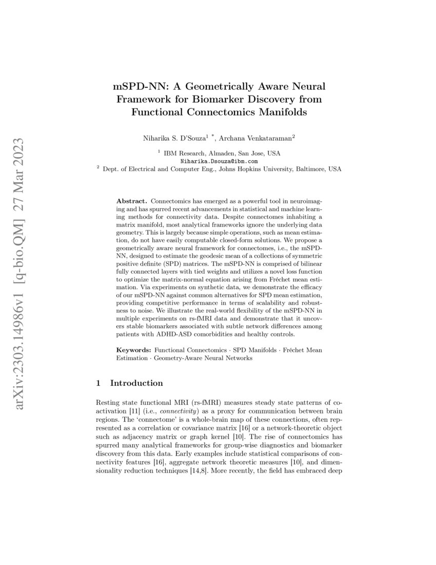 Mspd Nn A Geometrically Aware Neural Framework For Biomarker Discovery