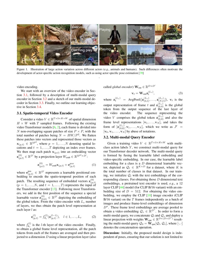Msqnet Actor Agnostic Action Recognition With Multi Modal Query Deepai