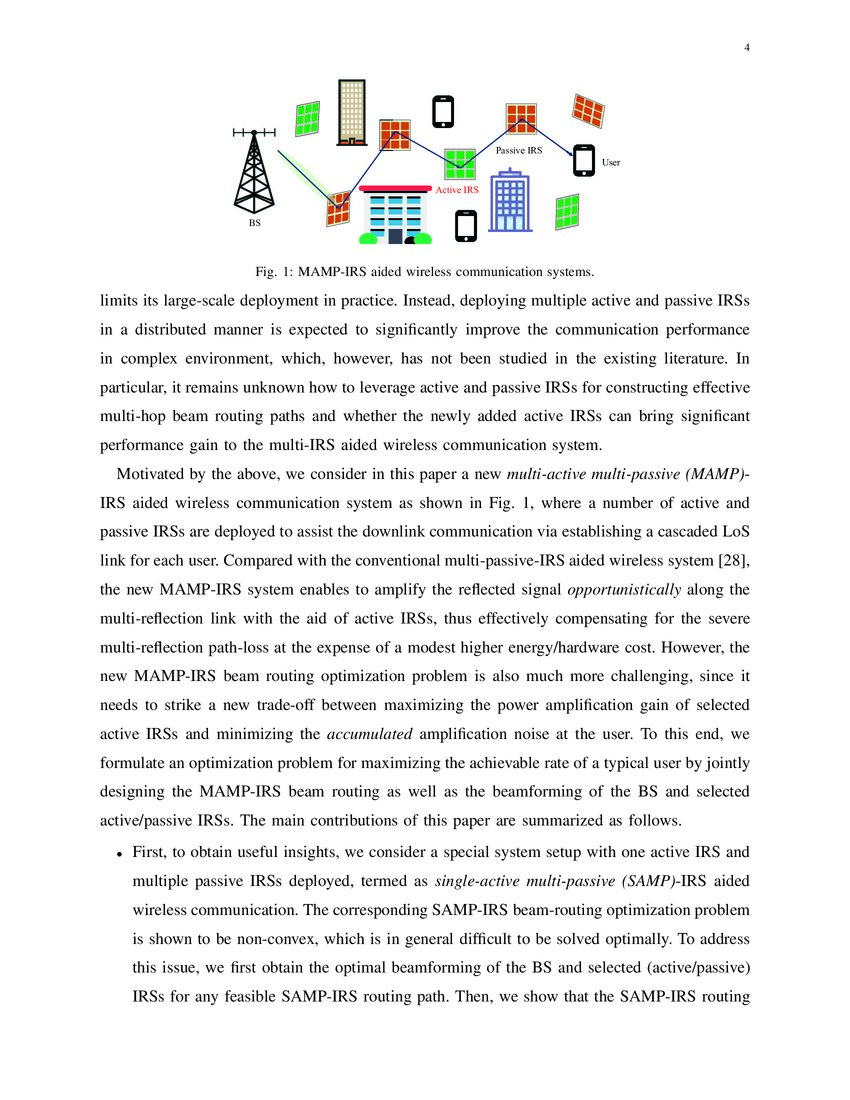Multi-Active Multi-Passive (MAMP)-IRS Aided Wireless Communication: A ...