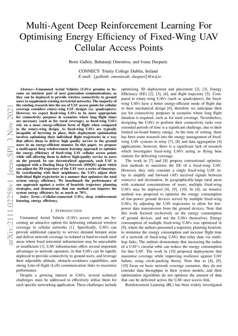 Multi-Agent Deep Reinforcement Learning For Optimising Energy ...