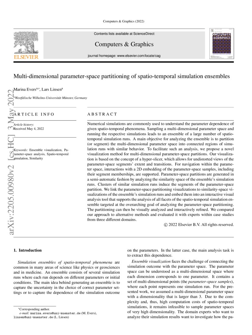 Multi Dimensional Parameter Space Partitioning Of Spatio Temporal Simulation Ensembles Deepai