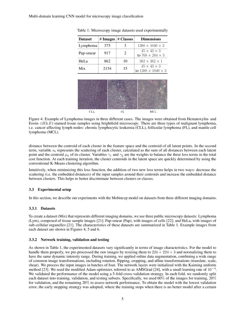 Multi Domain Learning Cnn Model For Microscopy Image Classification Deepai