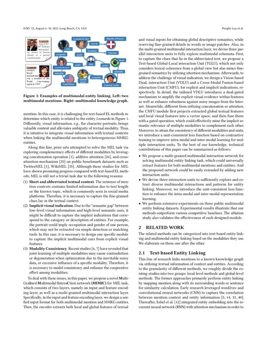 Multi Grained Multimodal Interaction Network For Entity Linking Deepai