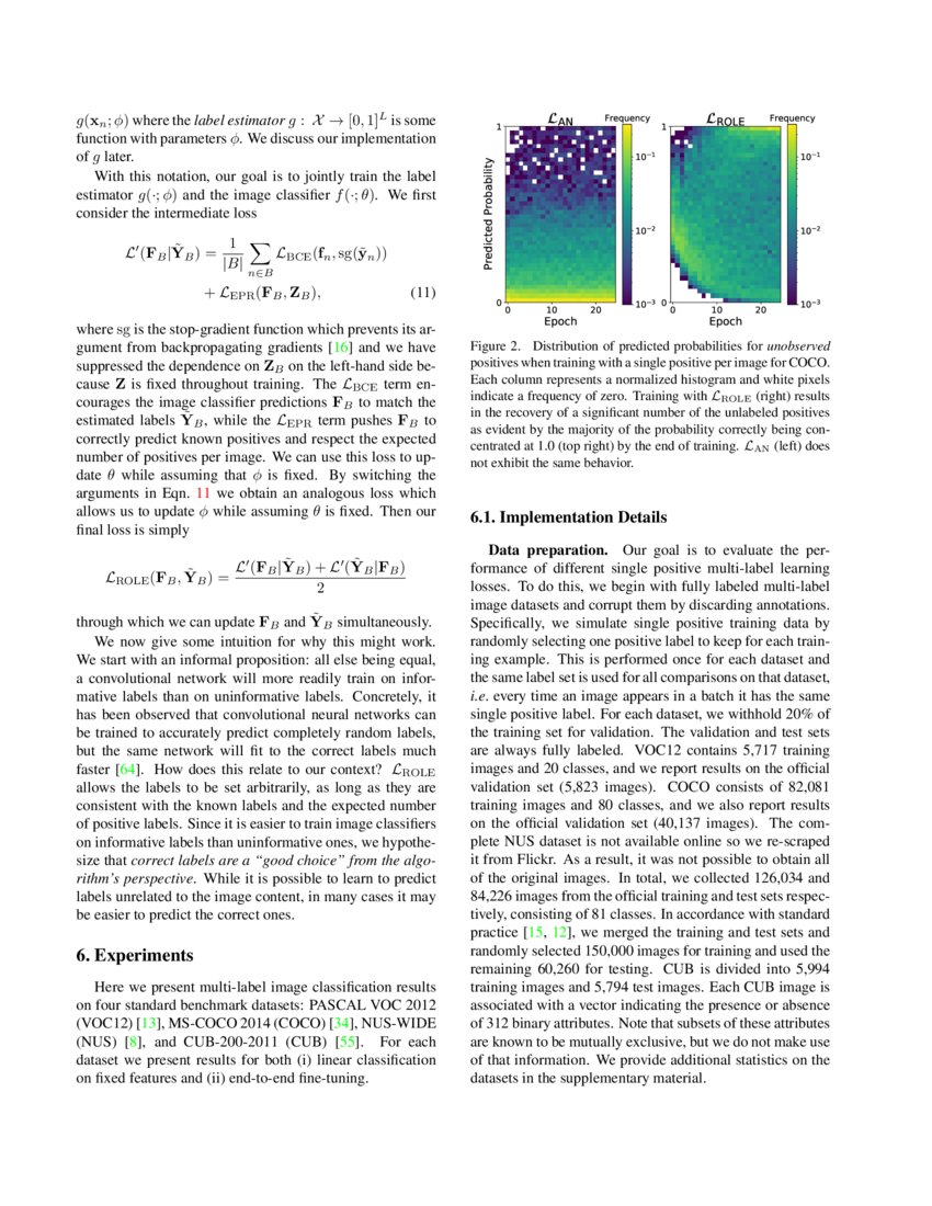 Multi-Label Learning from Single Positive Labels | DeepAI