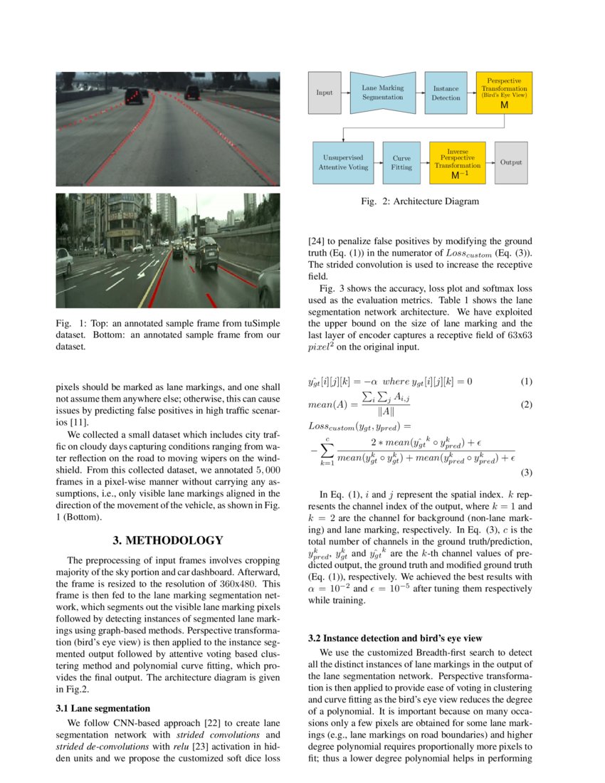 Multi-lane Detection Using Instance Segmentation and Attentive Voting | DeepAI
