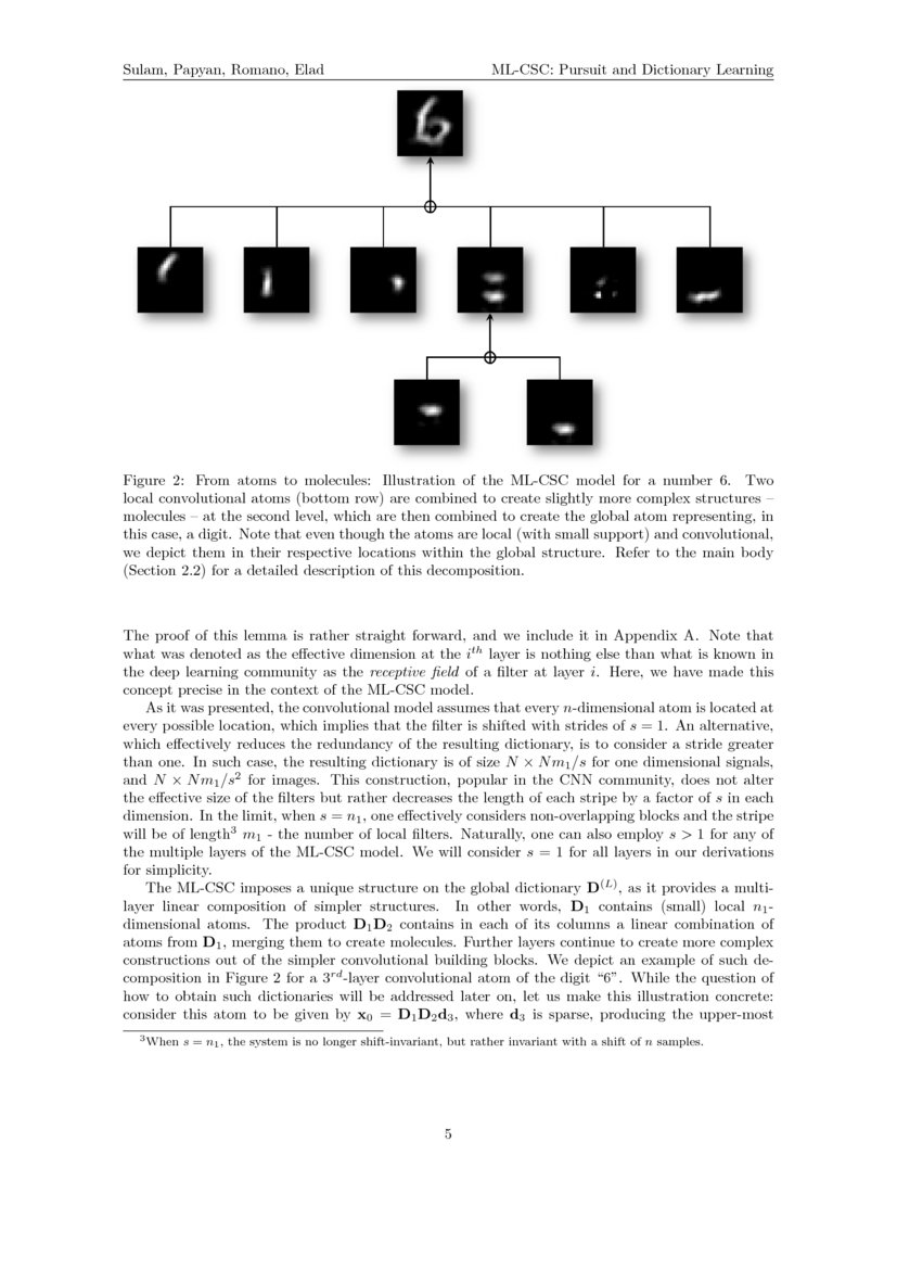 Multi Layer Convolutional Sparse Modeling Pursuit And Dictionary Learning Deepai