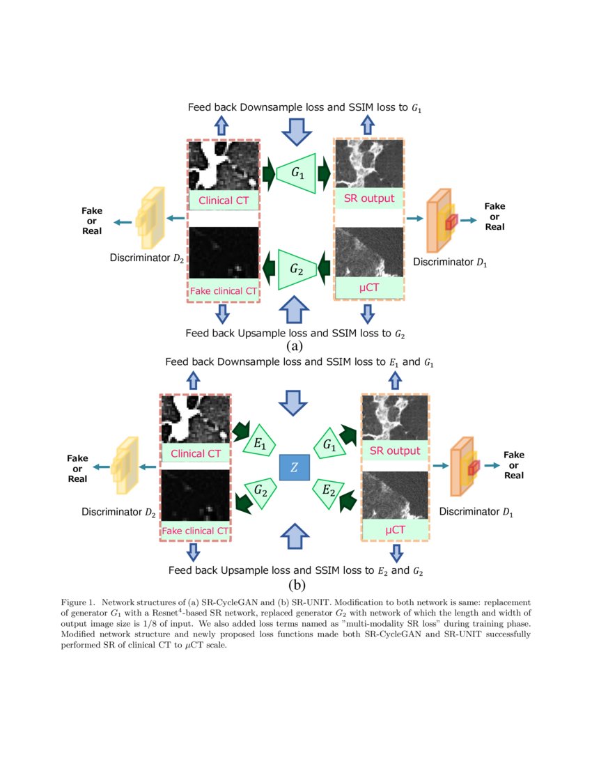 Multi Modality Super Resolution Loss For Gan Based Super Resolution Of Clinical Ct Images Using