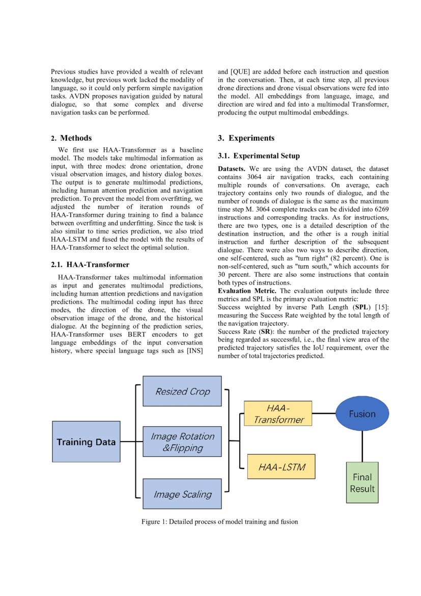 Multi-model fusion for Aerial Vision and Dialog Navigation based on ...