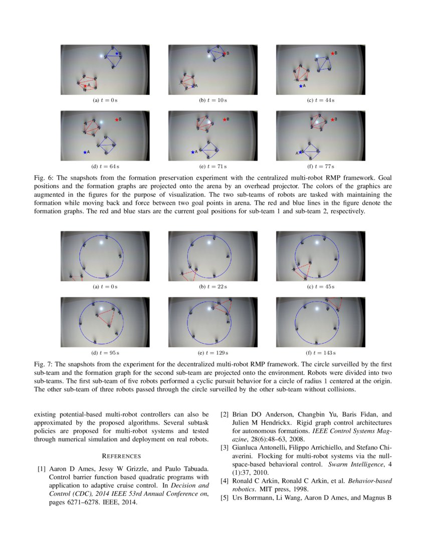 Multi Objective Policy Generation For Multi Robot Systems Using Riemannian Motion Policies Deepai