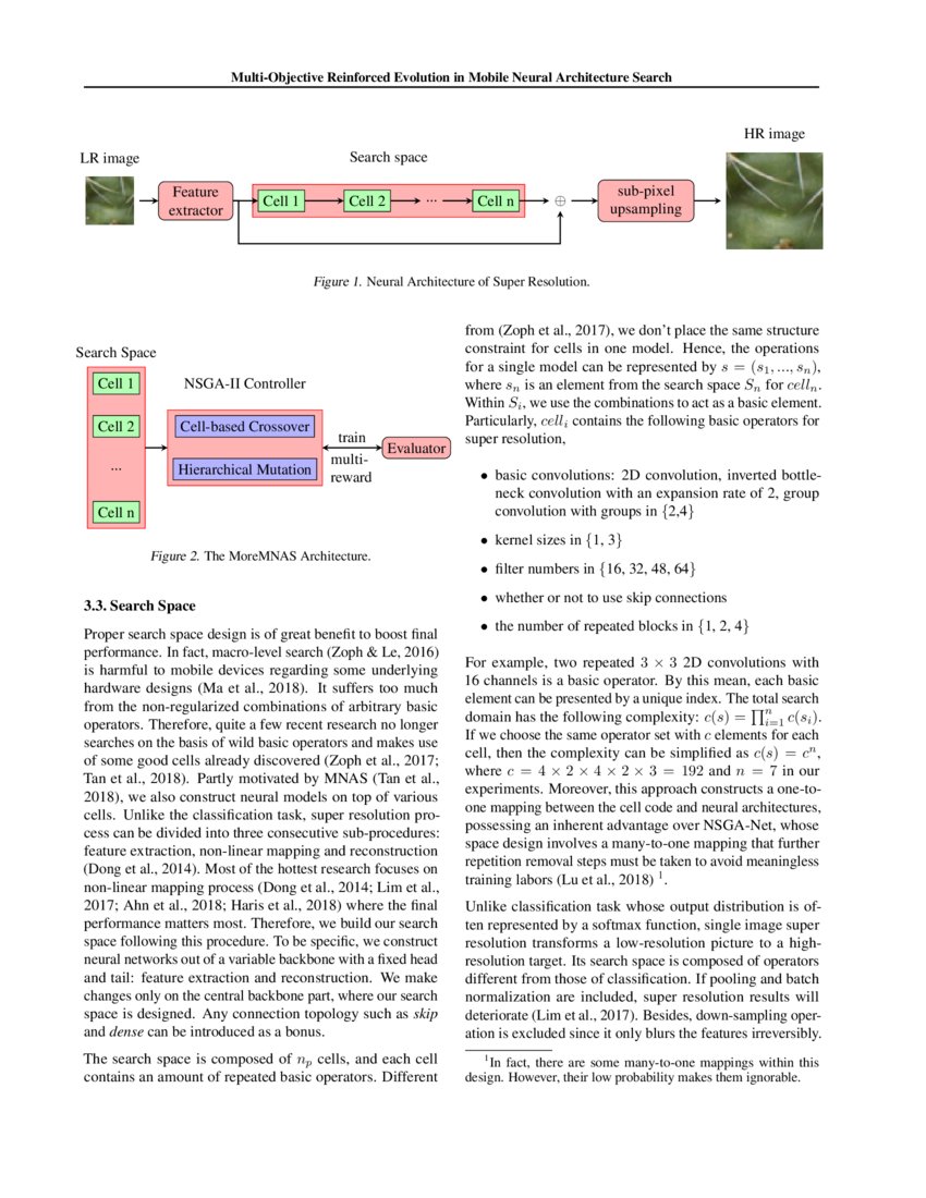 Multi-Objective Reinforced Evolution in Mobile Neural Architecture Search | DeepAI