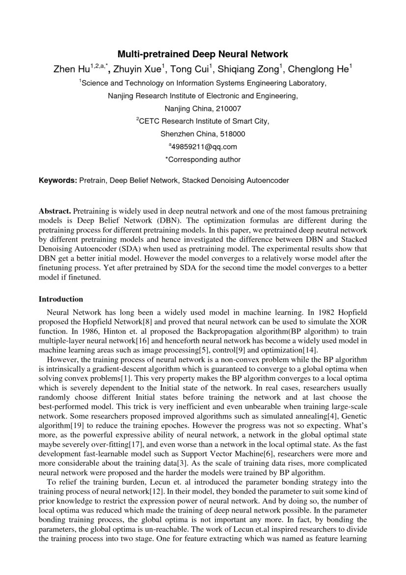 Multi-pretrained Deep Neural Network | DeepAI