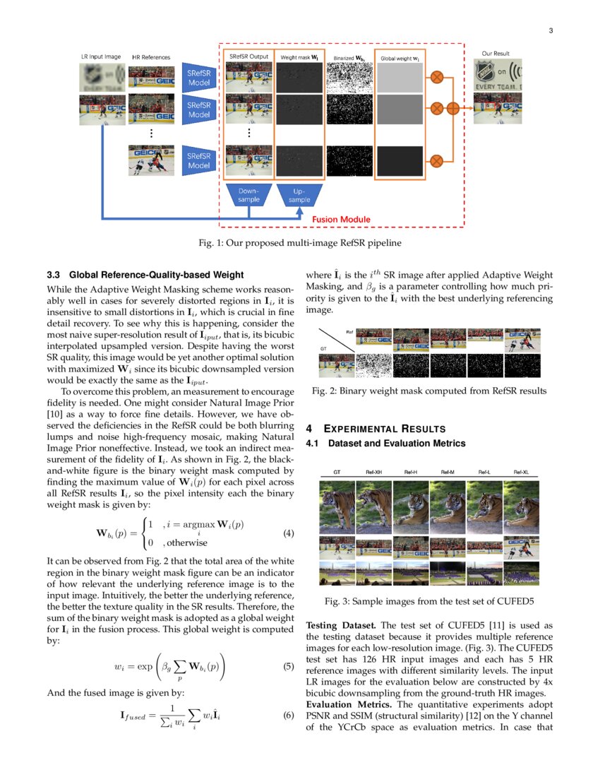 Multi-Reference Image Super-Resolution: A Posterior Fusion Approach | DeepAI