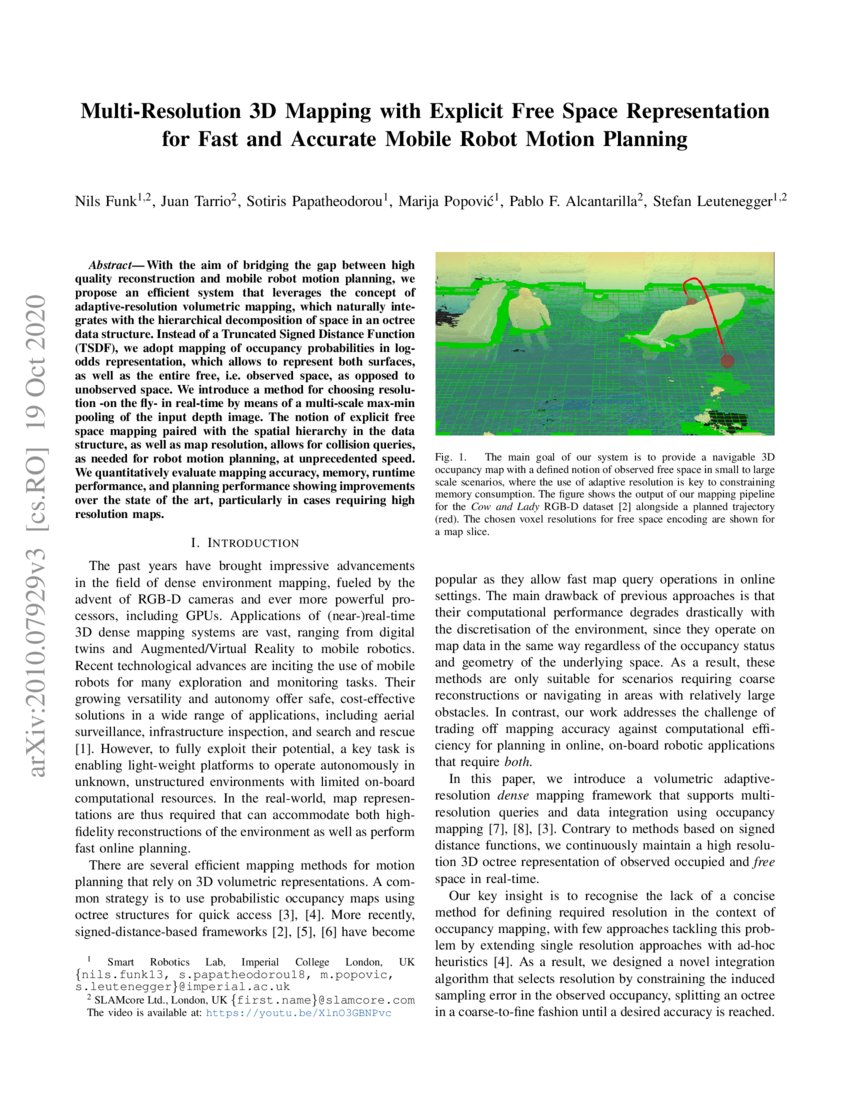 Multi-Resolution 3D Mapping with Explicit Free Space Representation for ...