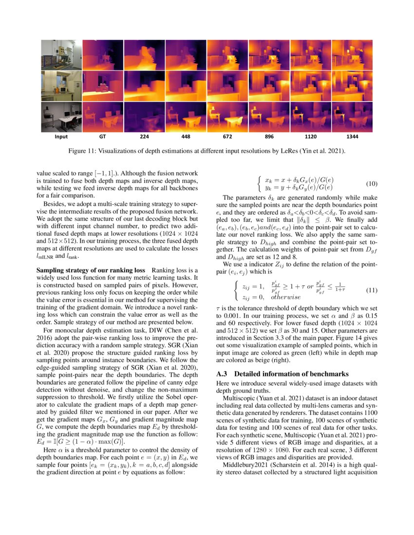 Multi-resolution Monocular Depth Map Fusion by Self-supervised Gradient ... Multi-resolution Monocular Depth Map Fusion by Self-supervised Gradient ...