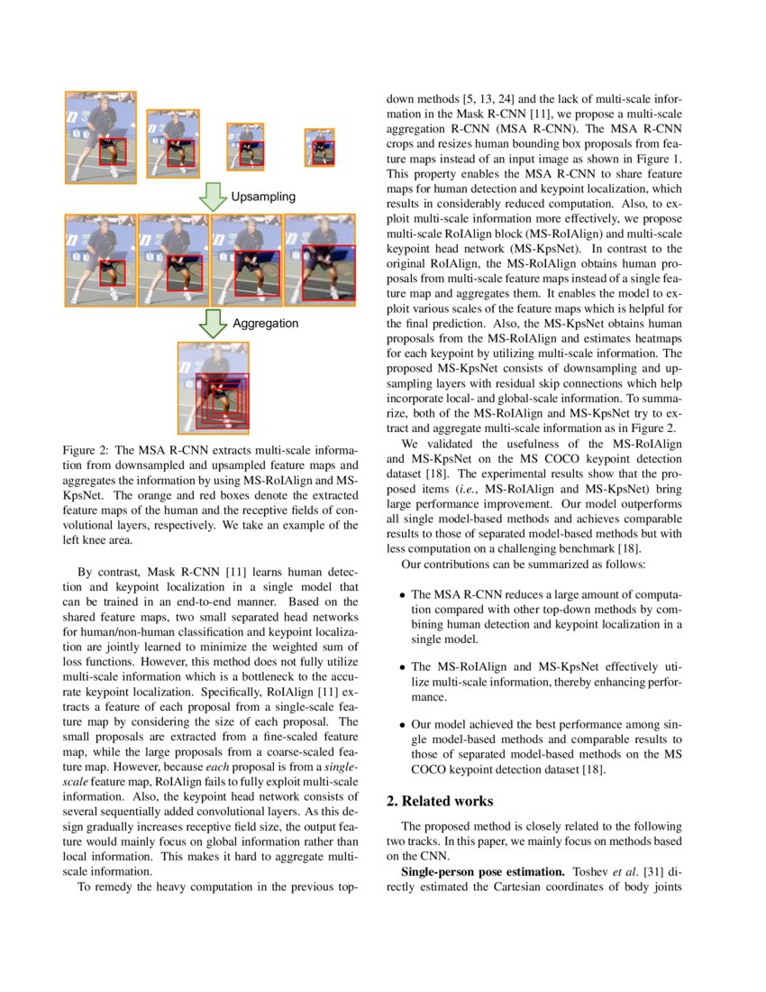 Multi-scale Aggregation R-CNN for 2D Multi-person Pose Estimation | DeepAI