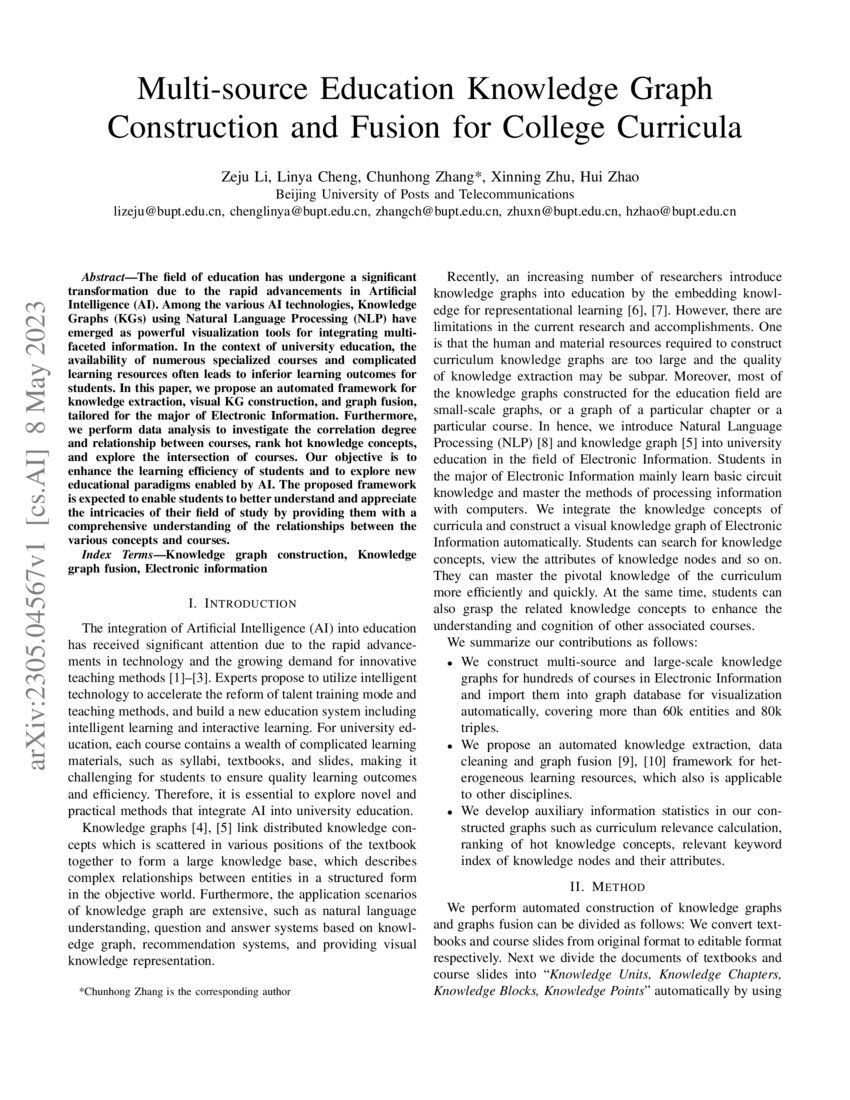 Multi-source Education Knowledge Graph Construction and Fusion for ...