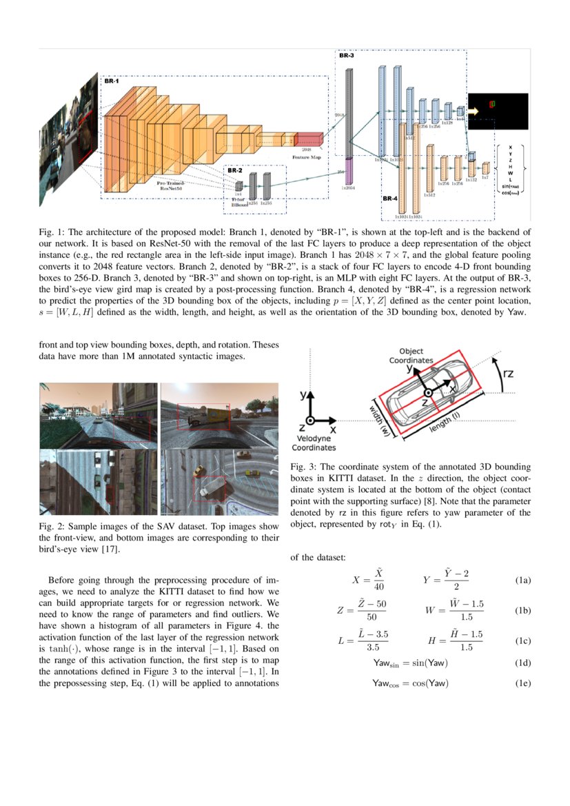 Multi Stage Cnn Based Monocular 3d Vehicle Localization And Orientation