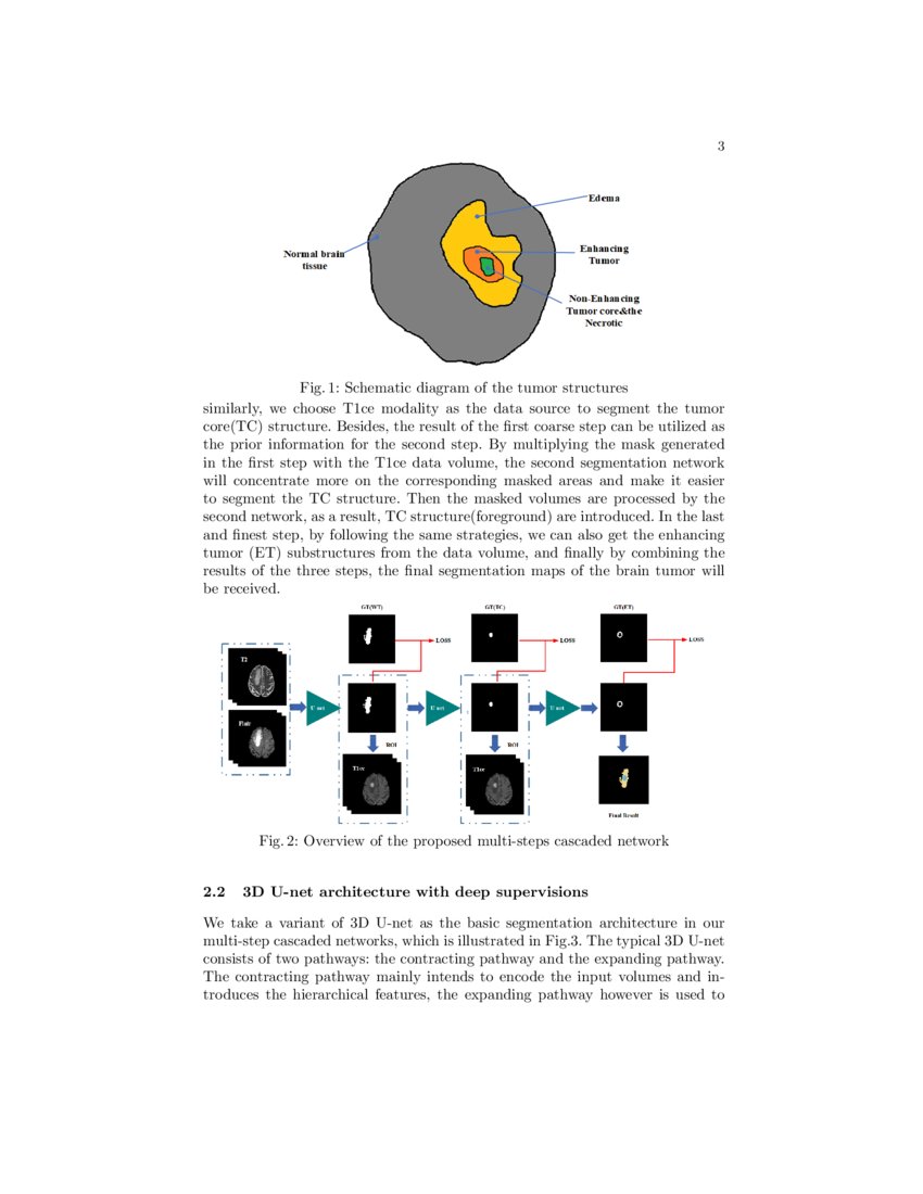 Multi Step Cascaded Networks For Brain Tumor Segmentation Deepai