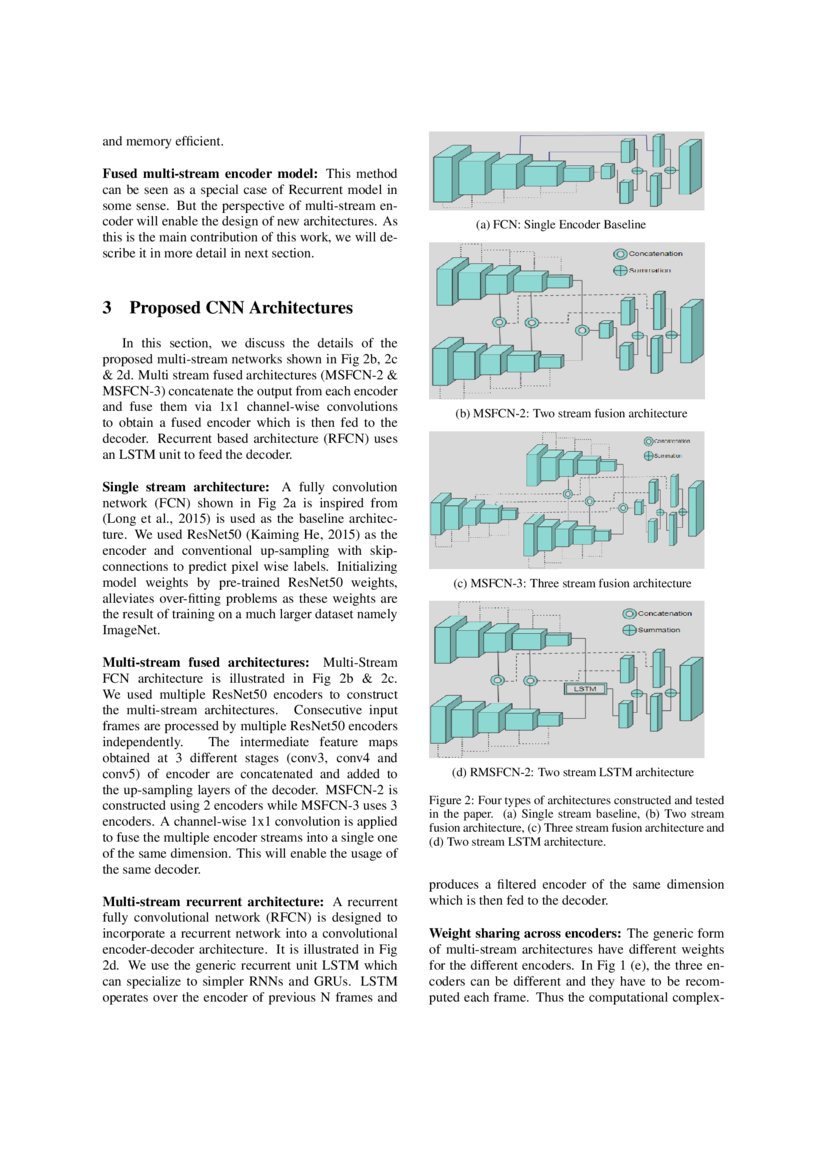 Multi-stream CNN based Video Semantic Segmentation for Automated ...