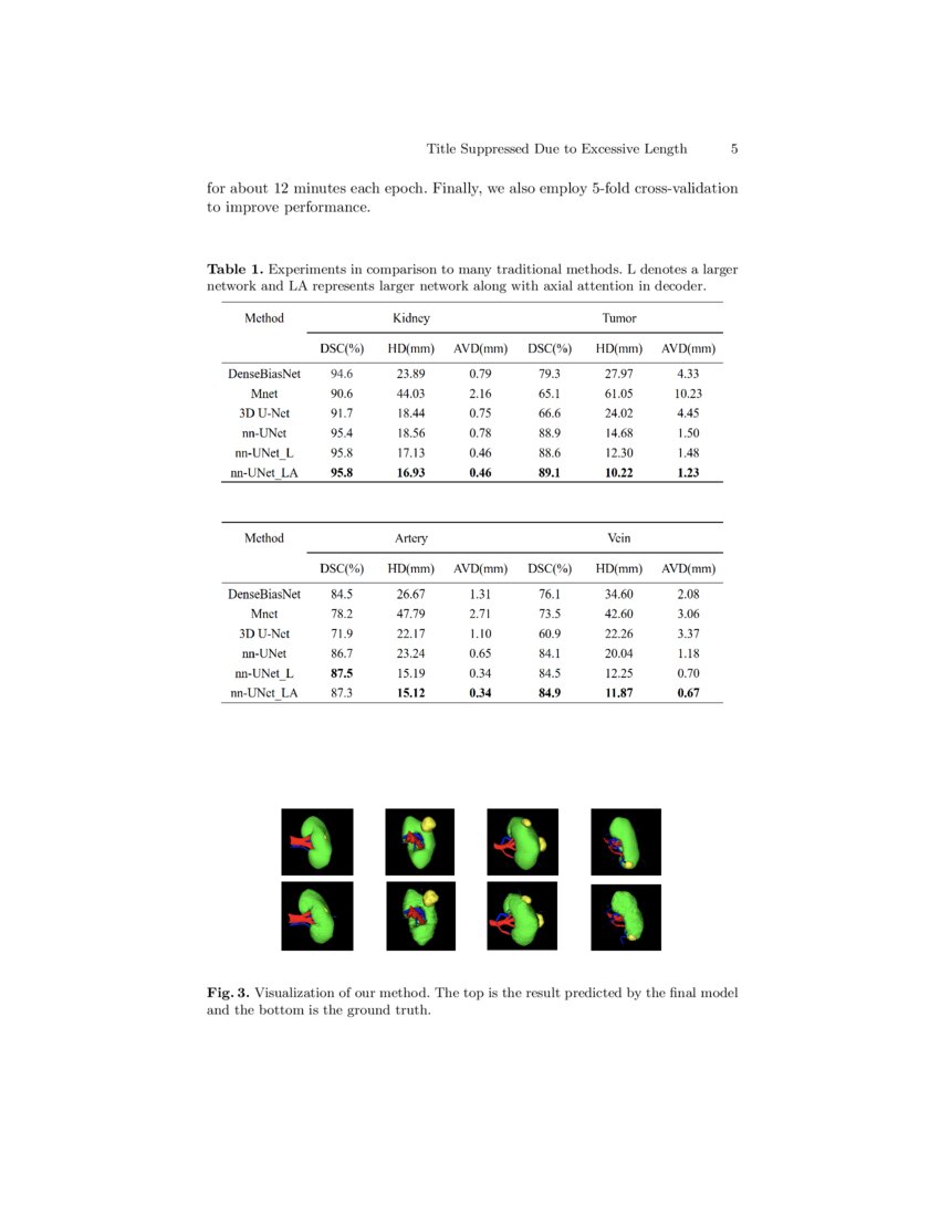 Multi Structure Segmentation For Renal Cancer Treatment With Modified Nn Unet Deepai